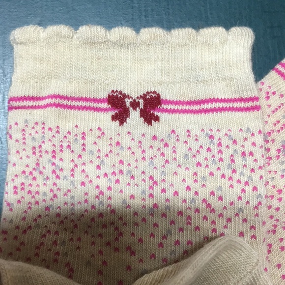Accessories | Nwt Cute Girly Socks With Bow Scallop Edges | Poshmark